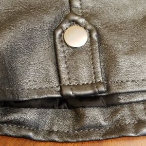 Me Jane | Jackets & Coats | Me Jane Mini Gunmetal Gray Biker Leather ...